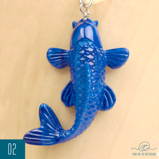Koi Fish Keychain – Surf art – Bring the ocean into your home